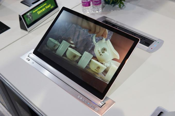 Easy Installation Motorized Retractable Monitor , Lcd Monitor Lift System