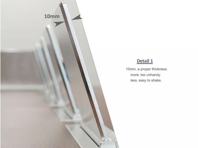 Brushed Aluminum Motorized Retractable Monitor For Video Conference Room