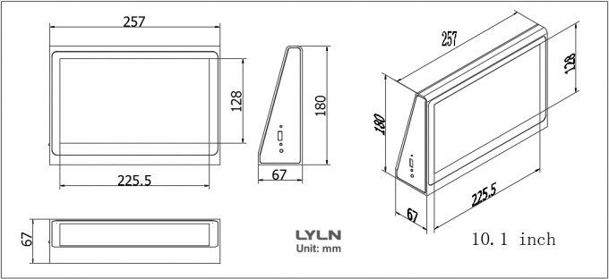5V Smart Digital Nameplate , Desktop Name Plate 1024 X 600 Resolution Ratio