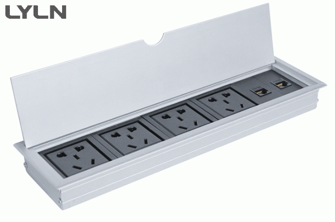 Easy Installation Manual Flip Up Cable Cubby Box With Safe And Easy Use