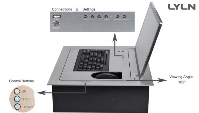 Automatic Flip Up Monitor With RF Wireless Remote Controller And Anti ...