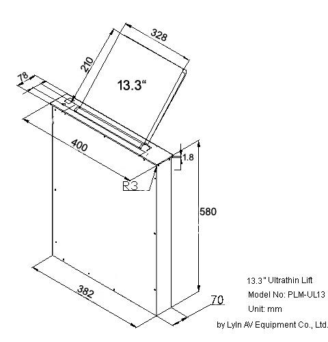 Smart Retractable Monitor 13.3" FHD Screen 3 Control Modes